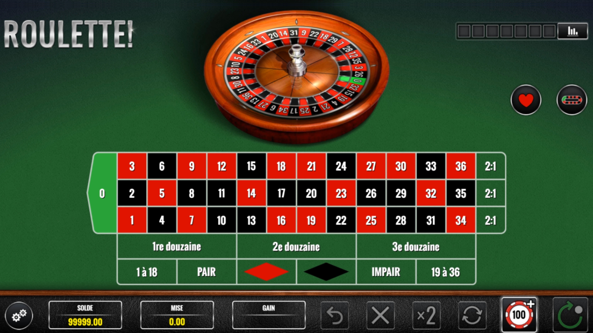 Roulette | Jeux de table de casino | Loto Atlantique